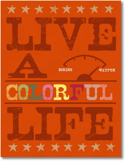 Live A Colorful Life {Free Printable in 5 Color Schemes ...