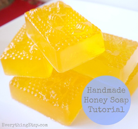 DIY Gift - Handmade Honey Soap Tutorial - EverythingEtsy.com
