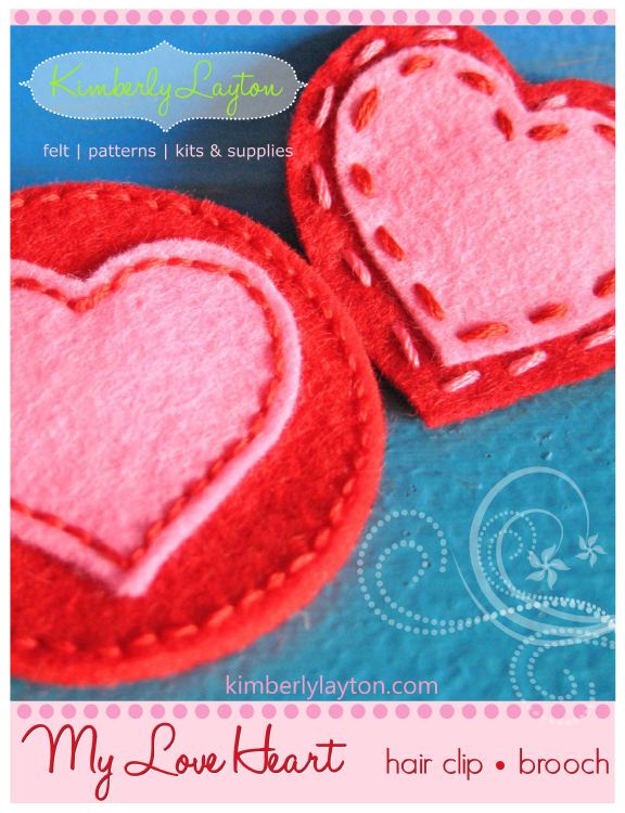 Felt Heart Pattern {Free Download} - EverythingEtsy.com
