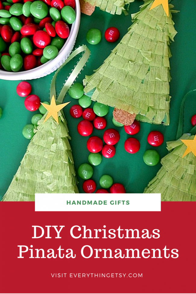 Christmas Tree Piñata Ornaments {Holiday Tutorial} - EverythingEtsy.com