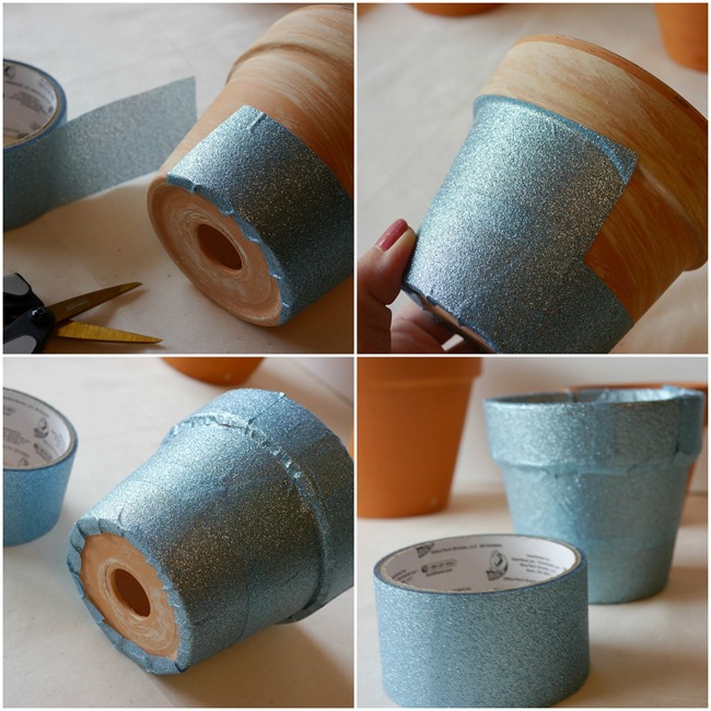 Spring Bling Glitter Flower Pots - EverythingEtsy.com