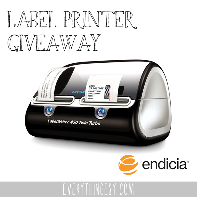 Twin Turbo Label Printer Giveaway from Endicia - EverythingEtsy.com
