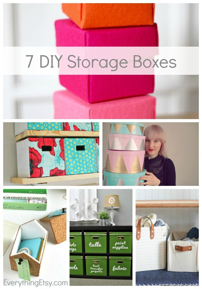 7 DIY Storage Boxes {Get Organized!} - EverythingEtsy.com