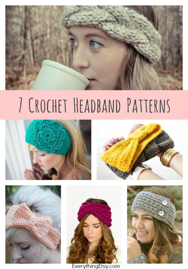 DIY Crochet Headband Patterns { 7 Free Designs} - EverythingEtsy.com