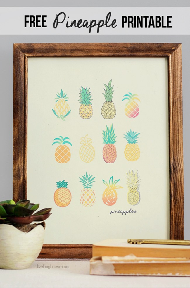 25 Pineapple Crafts & Free Printables {DIY Goodness} - EverythingEtsy.com