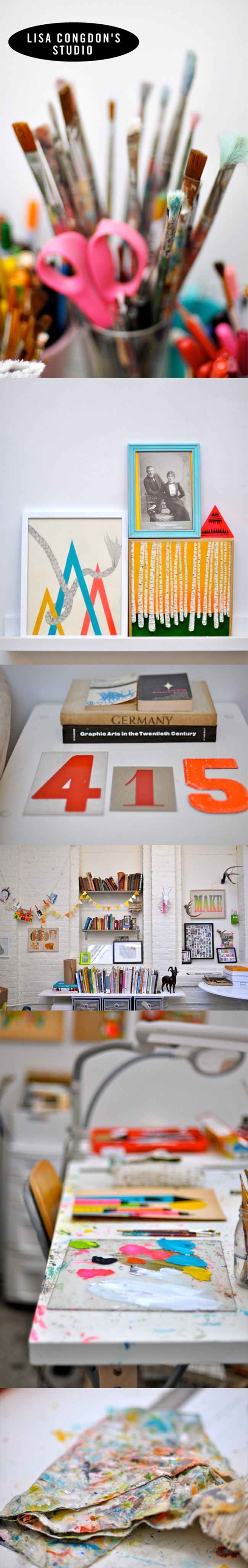 Art Studio Inspiration–Lisa Congdon - EverythingEtsy.com