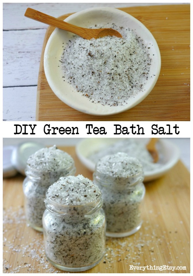DIY Green Tea Bath Salt–{DIY Gifts} - EverythingEtsy.com