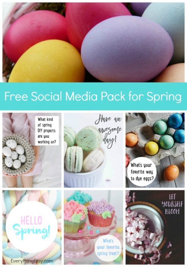 Free Social Media Images for Spring - EverythingEtsy.com