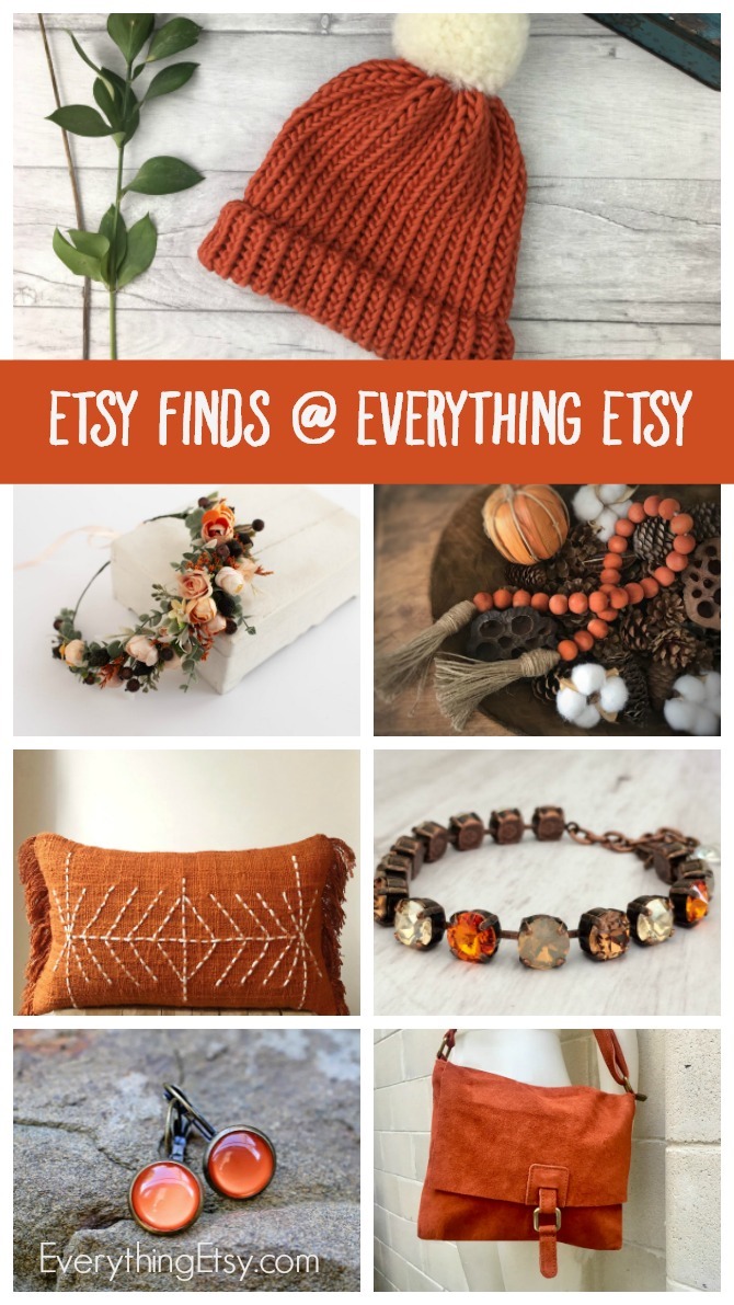 Etsy Finds at Everything Etsy–Burnt Orange Gift Ideas - EverythingEtsy.com