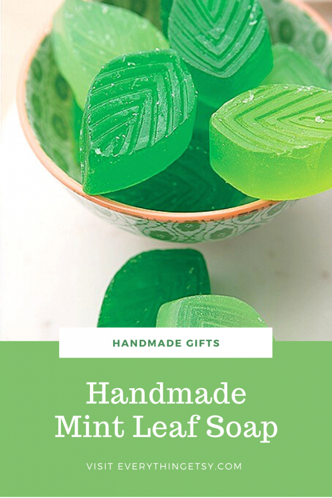 DIY Mint Leaf Soap {Handmade Gift Idea!} - EverythingEtsy.com