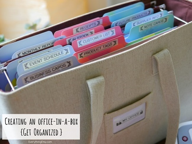 Creating an Office-in-a-Box–Get Organized {Etsy Business Goodness ...
