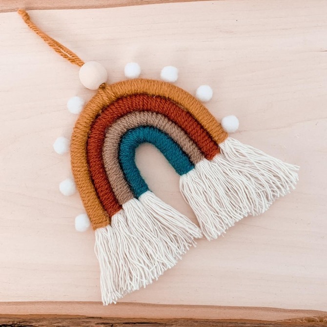 DIY Macrame Rainbow Wall Hanging - EverythingEtsy.com